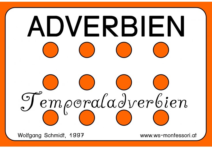 Temporaladverbien, Adj. blau